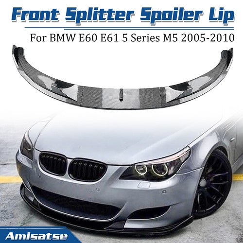 CB Look Front Spoiler Lip Splitter Kit For BMW E60 E61 5 Series M5 2005 ...