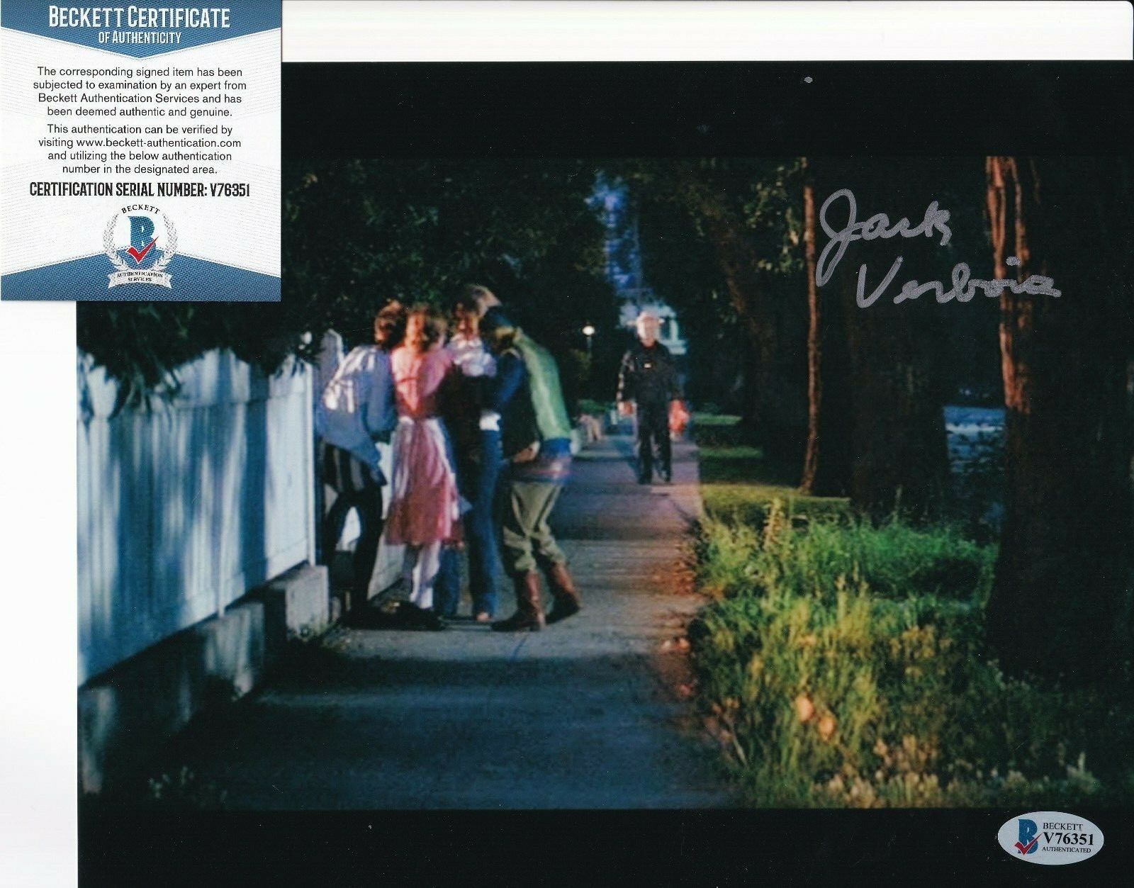 JACK VERBOIS signed (HALLOWEEN II) Ben Tramer 8X10 photo BECKETT BAS ...
