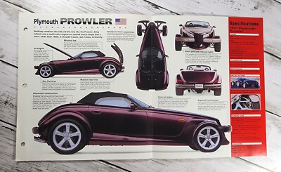 1997+ PLYMOUTH PROWLER SPEC SHEET BROCHURE POSTER PRINT PHOTO MOPAR ...