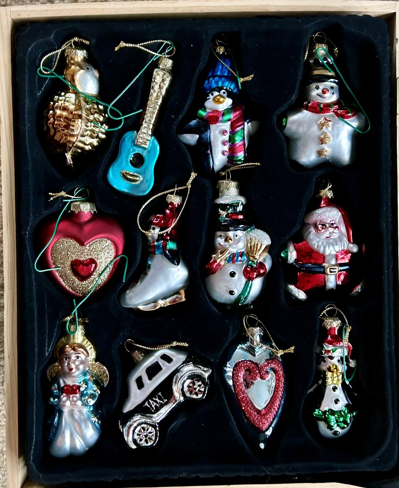 Thomas Pacconi Museum Series Glass Ornaments 28 of 31pc Set In Wood Box ...