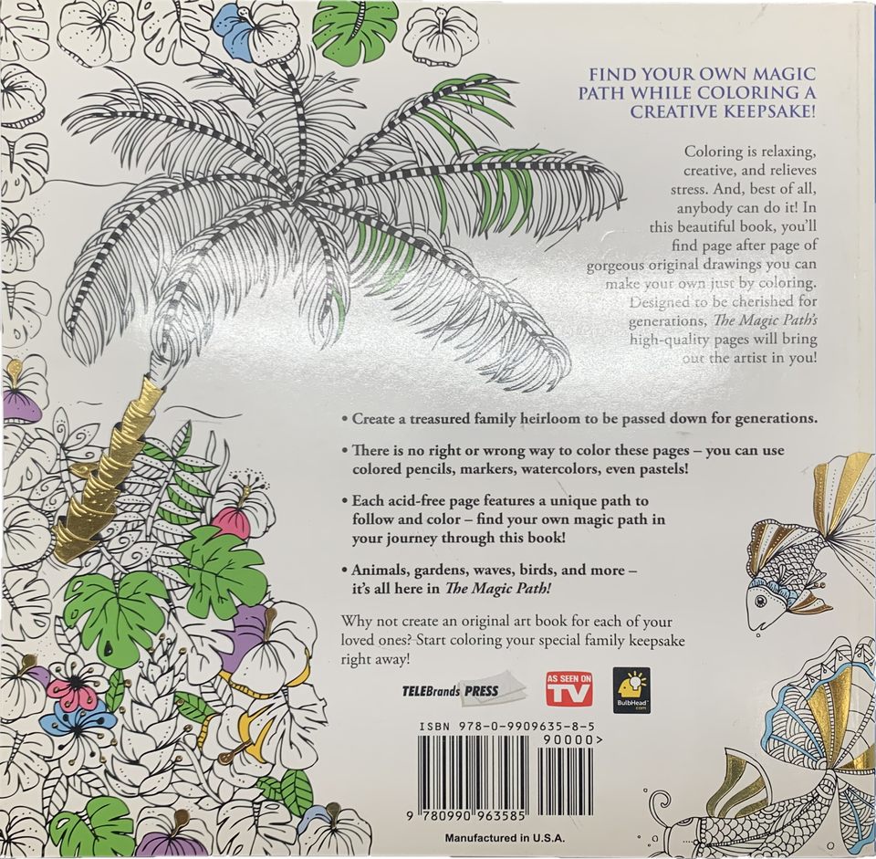 Colorama The Magic Path A Very Special Coloring Keepsake Color Book ...