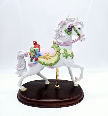 Lenox Carousel Horse Parrot Porcelain Figurine 1992 24kt Gold ...