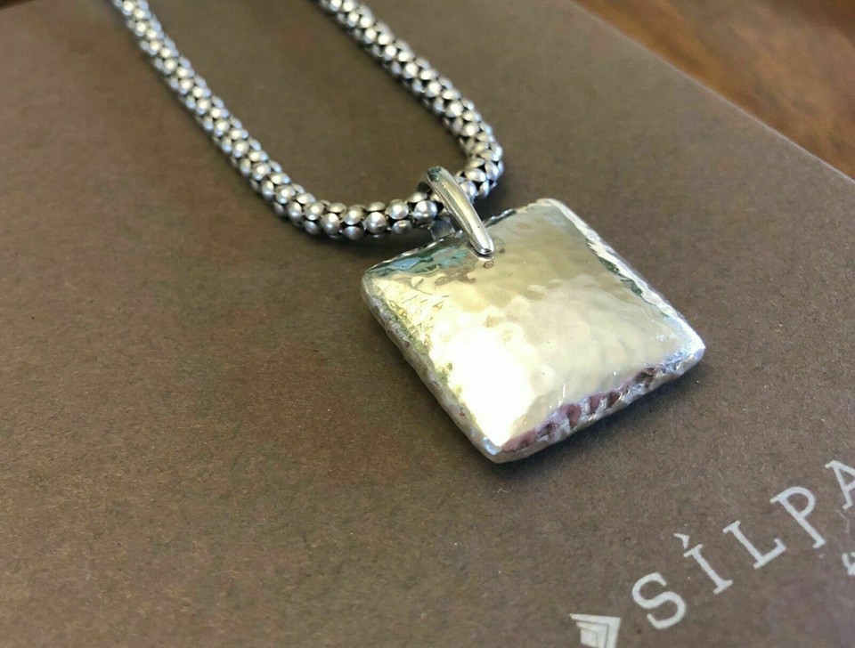 Silpada N1106 Sterling Silver Popcorn Chain Necklace S1118 Pillow ...