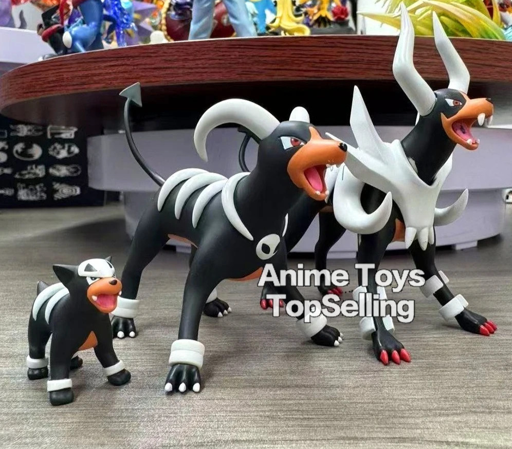 Pokémon Houndoom Evolution Figure Set PVC Anime Model Toys 2–8cm Gift ...