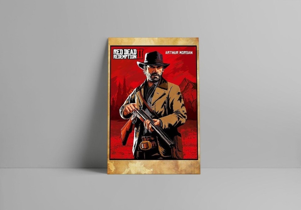 Red Dead Redemption 2 Poster – Wild West Game Art Print – Poster ...