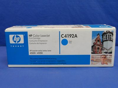 NEW HP Color Laserjet C4192A Cyan Toner Cartridge HP 4500 4550 L53 | eBay