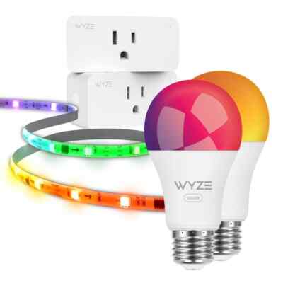 Wyze Lighting Kit Pro 16.4 ft. Smart Plug-In Color-Changing LED Strip ...