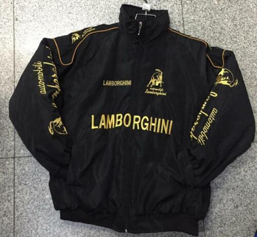 MEN'S NEW LAMBORGHINI EMBROIDERY COTTON PADDED CLOTHES JACKET F1 TEAM ...