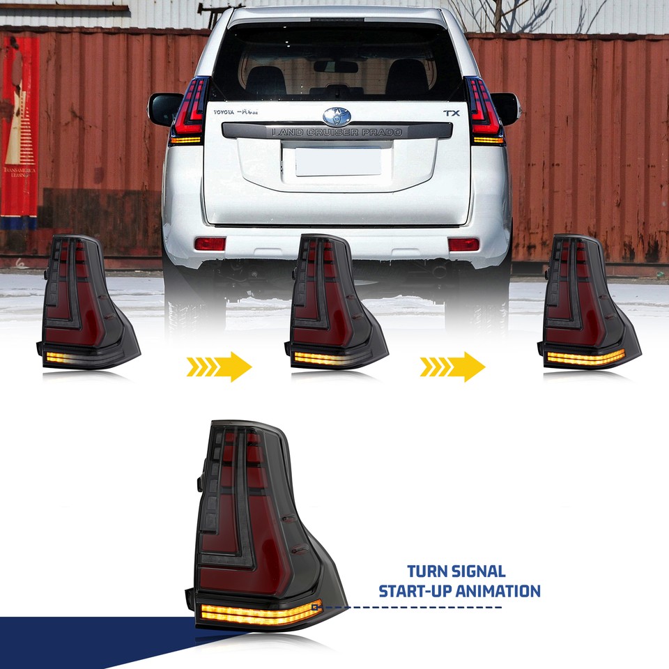 LED Tail Lights for Lexus GX400 GX460 2010-2020 Sequential Animation ...