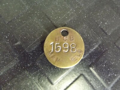 N.C.B MANSFIELD Pit Check Tally Mining Colliery Mine 1598 | eBay UK