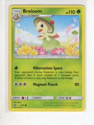 BRELOOM SHINING LEGENDS SET POKEMON CARD 5/73 LP | eBay