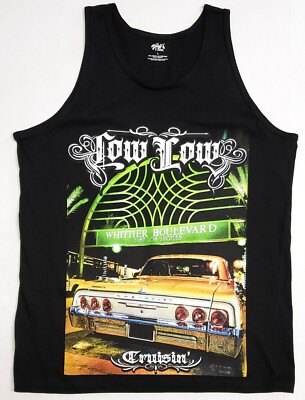 LOWRIDER Tank Top T-shirt Cruisin' Whittier Blvd Low Rider Men's Vest ...