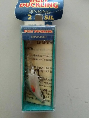 VINTAGE UGLY DUCKLING LURES PACK OF 1 NO. 2 SIL SINKING 30 YEARS OLD ...