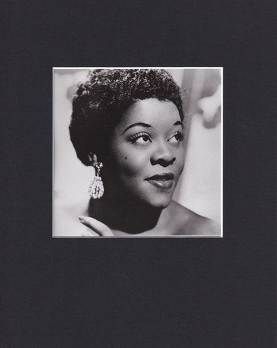 8X10" Matted Print Jazz Musician Picture: Dinah Washington, Jazz Singer ...