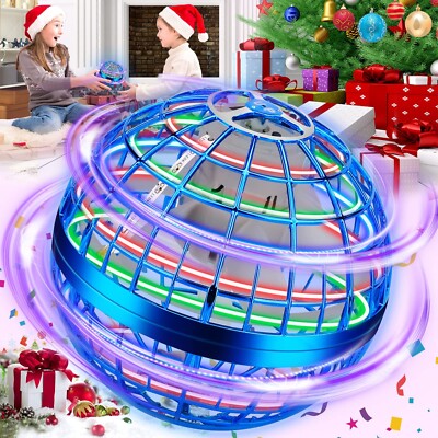 Flying Spinner Fly Orb Pro Mini Drone Fidget Spinner Boomerang Toy Blue ...