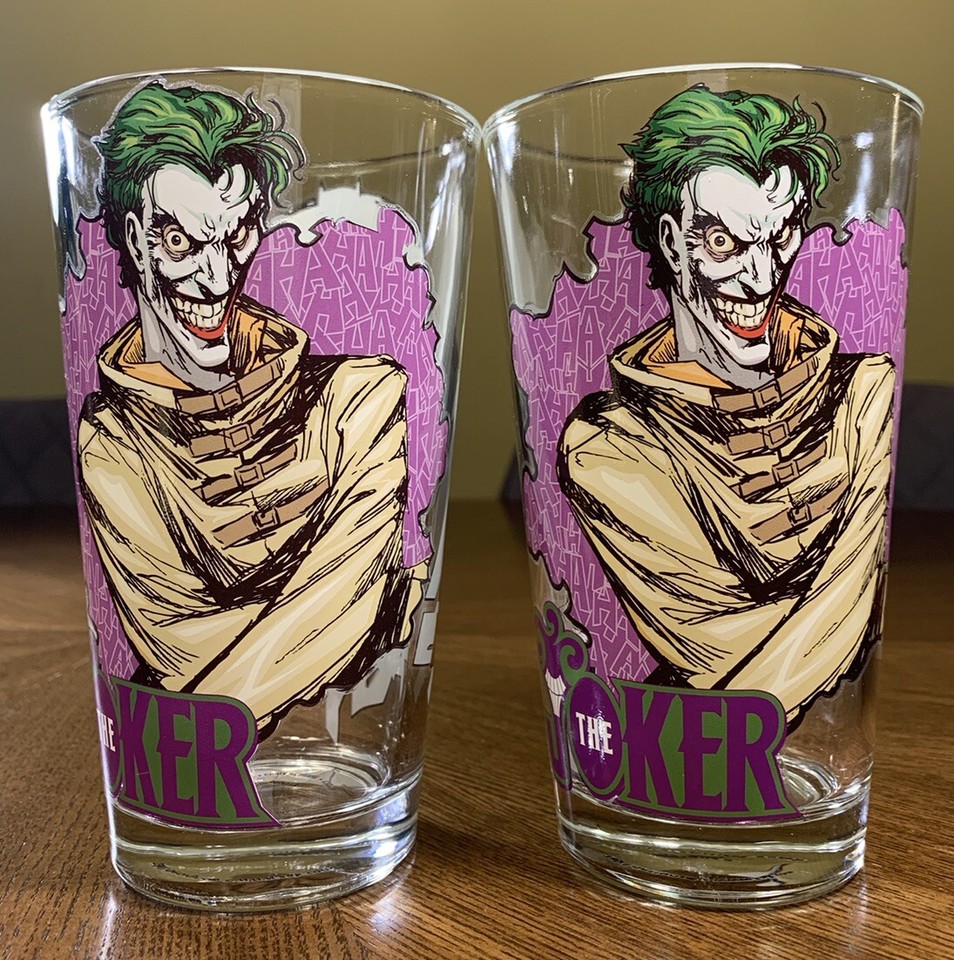 Two 2015 Batman / Joker Pint Glasses | eBay