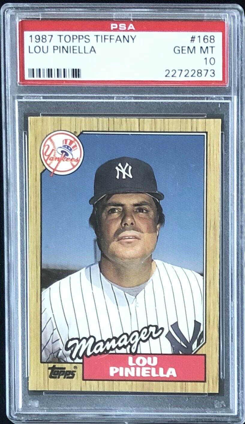 1987 TOPPS TIFFANY #168 MANAGER LOU PINIELLA PSA 10 GEM MT YANKEES | eBay