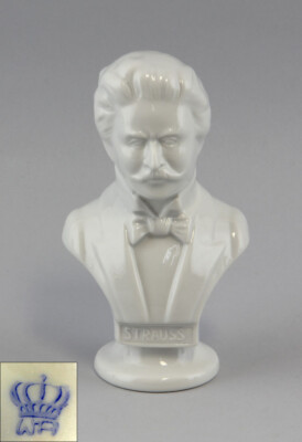 9942232-d Porcelain Bust Strauss White Wagner&Apel H15cm | eBay