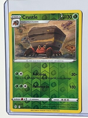 Crustle 012/203 Reverse Holo Evolving Skies Pokemon TCG 2021 | eBay