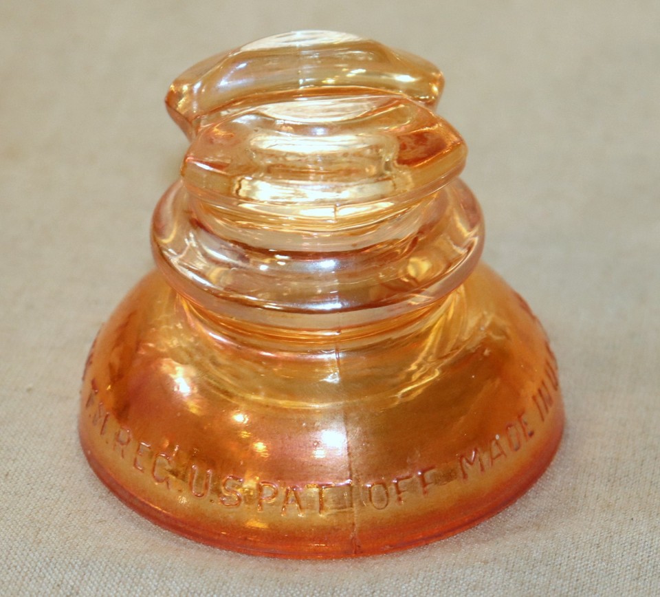 Vintage Corning Pyrex 662 Carnival Glass Insulator #10 | eBay
