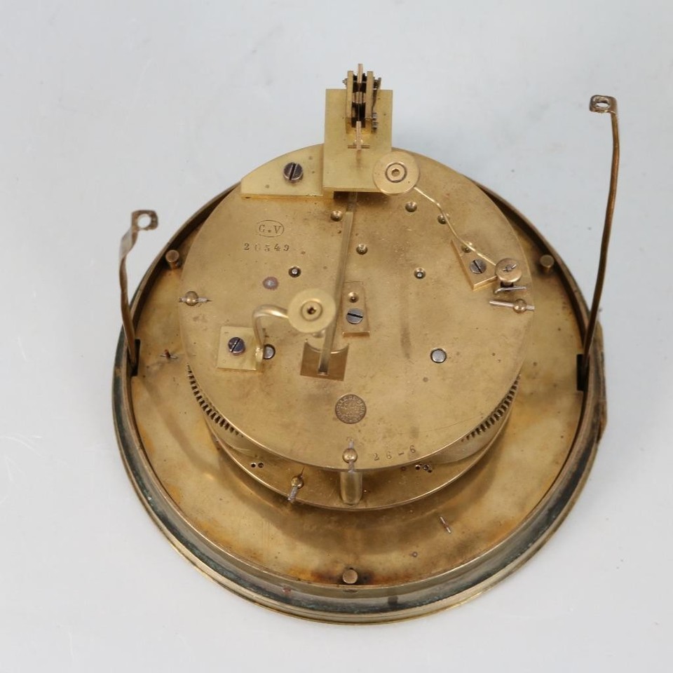 LARGE ANTIQUE FRENCH CLOCK MOVEMENT S.Marti STUNNING OPEN PORCELAIN ...