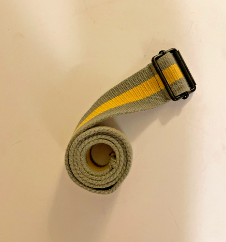 kids 100% cotton striped belt, gold and grey. Size 6, 28 x 1.5” | eBay