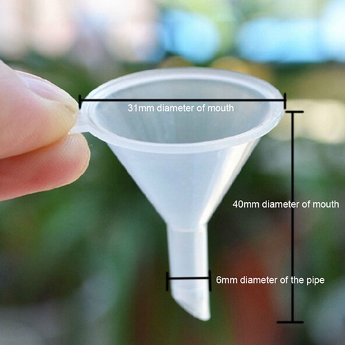 50pcs/Pack Mini Plastic Filling Funnel For Atomizers Perfume Diffuser ...