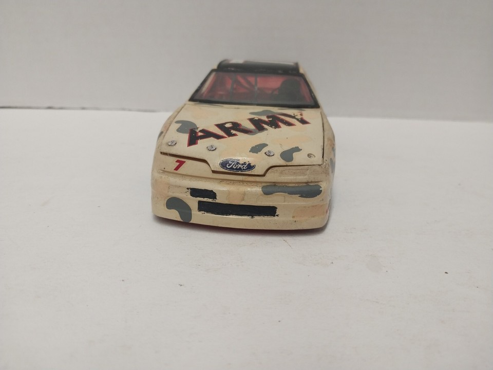 Built Alan Kulwicki #7 US Army Ford Thunderbird Curbside Nascar Model ...
