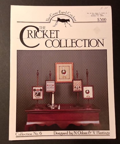 Cricket Collection COLLECTION NO. 6 Cross Stitch Pattern | eBay