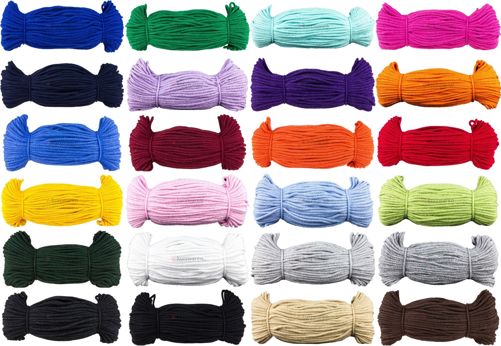 Baumwollkordel 3mm/5mm 50m oder 100m Kordel Baumwolle Schnur Kolor ...