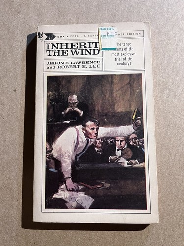 INHERIT THE WIND by Jerome Lawrence 1964 Bantam paperback SCOPES TRIAL ...