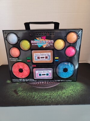 U Style Bubbles & Beats 10 Piece Boom Box Gift Set with Bath Bomb Brand ...