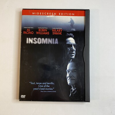 Insomnia (DVD, 2002) Widescreen Drama Hilary Swank Al Pacino Robin Williams 85392330720| eBay