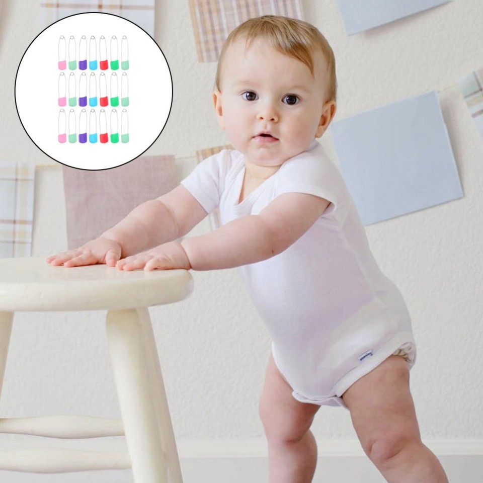 50 Pcs Safety Pin Child Newborn Baby Diaper Pins for Cloth Diapers | eBay