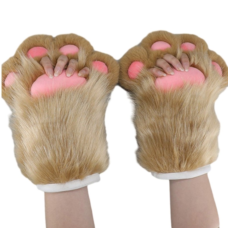 COSPLAY Cat Paw Gloves Furry Kitten Toe Beans Fursuit Carnivals Party ...
