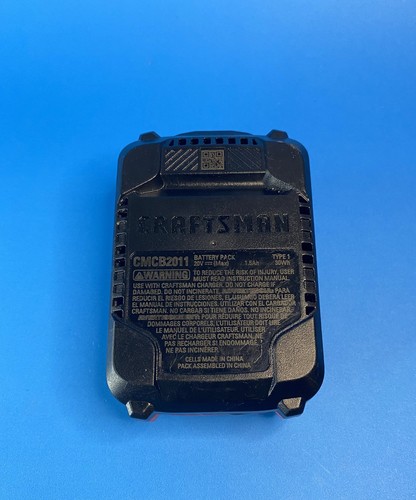 Craftsman V20 Max CMCB2011 20 Volt 1.5Ah Lithium Ion Battery 30Wh ...
