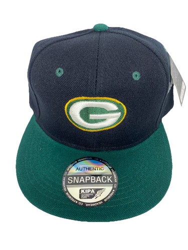 GREEN BAY PACKERS LOGO BLACK SNAPBACK HAT CAP NOS | eBay