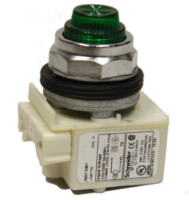 SQUARE D Schneider 9001KM38LG Green Pilot Light 120V 60Hz 9001KM1 NEW ...
