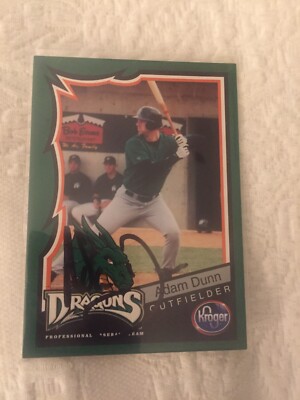 Adam Dunn autograph minor league Dayton Dragons | eBay