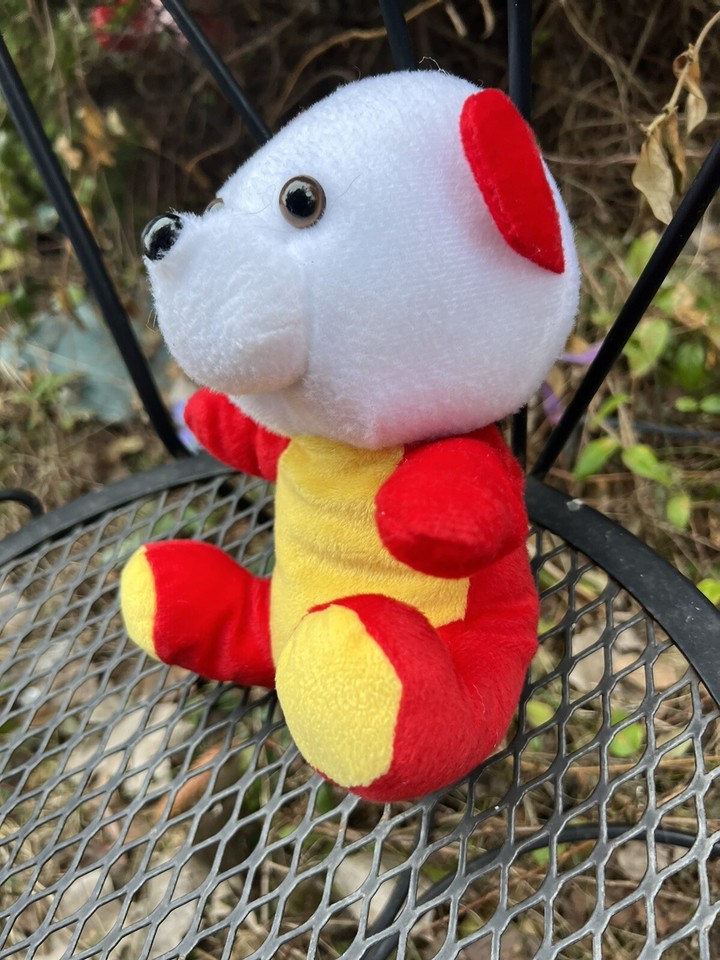 Yellow Red White World Teddy Bear Plush Toy stuffed animal stuffy child ...