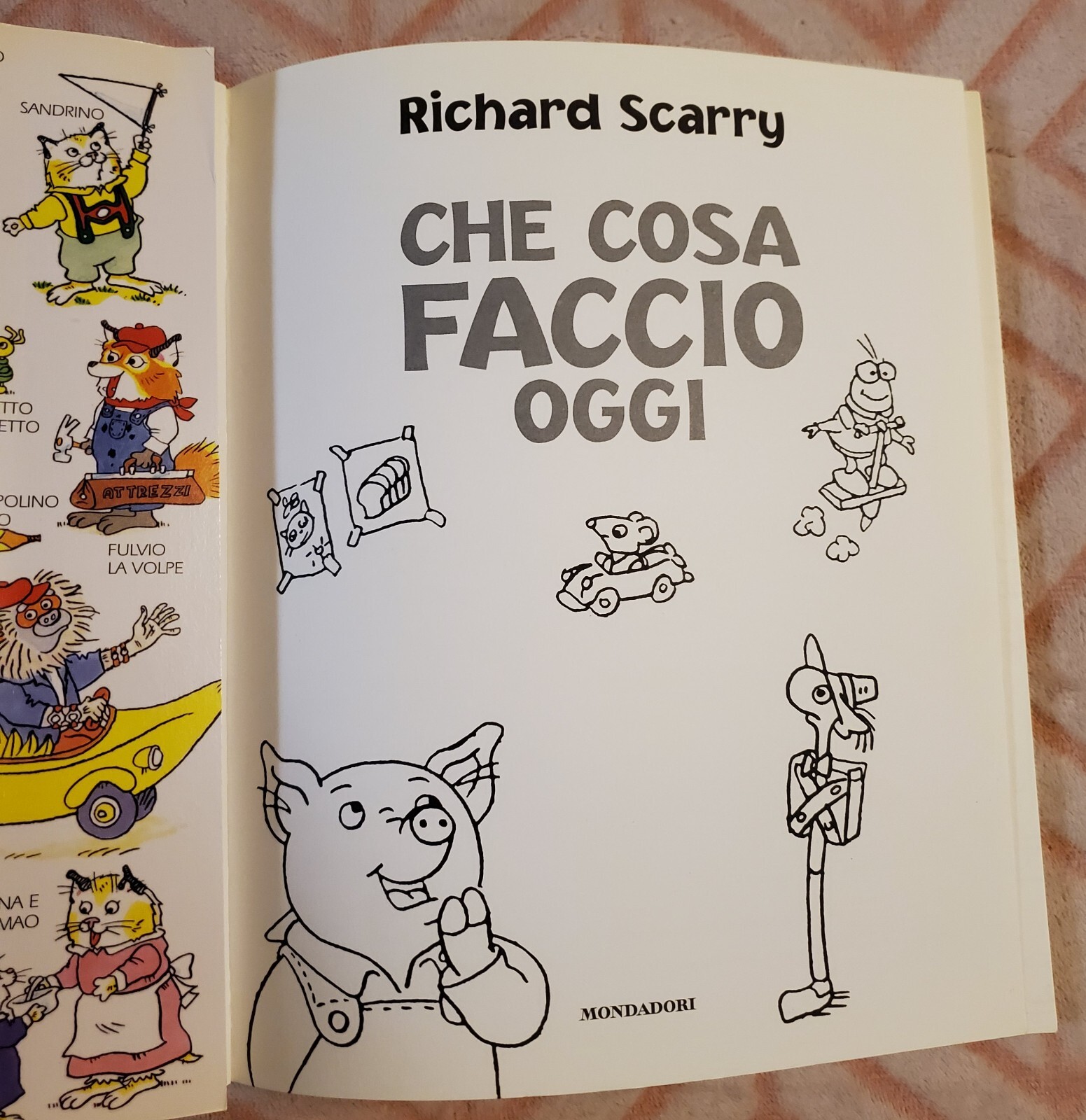 Richard Scarry Che Cosa Faccio Oggi ITALIAN UNMARKED SC book Mondadori ...
