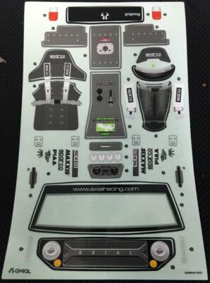 AX90046 AX90044 Body 1/10 RC Crawler Car DIY Sticker for tamiya cc01 ...