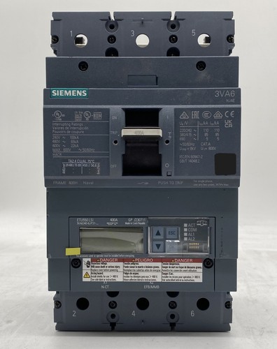 Siemens 3VA6 3VA6340-6JP31-0AA0 Circuit Breaker New No Box Read | eBay