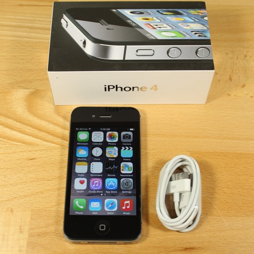 Vintage Apple iPhone 4S A1387 Unlocked Smartphone 3G Black 8GB IOS 9 | eBay
