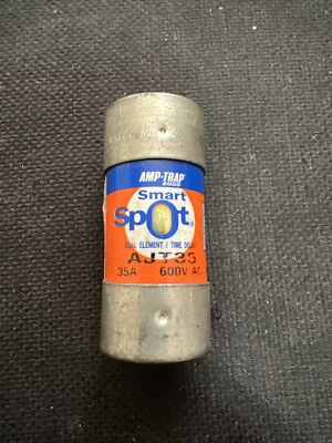 (1 NEW) AMP-TRAP TIME-DELAY AJT35 600V AC Fuses New W/O Original ...