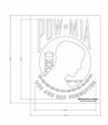 POW-MIA Flag Stencil 12" x 15" Painting /Crafts/ Templates | eBay