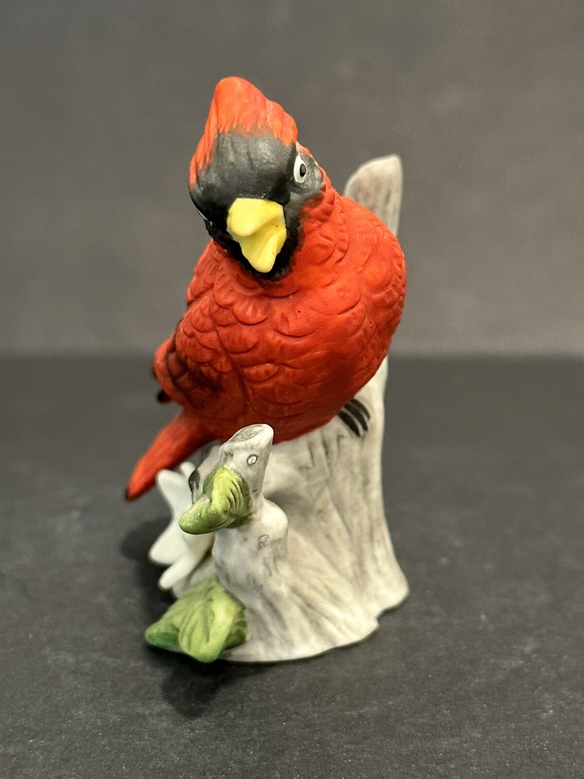Vintage Lefton Cardinal Sitting On A Branch Hand Painted Figurine | eBay
