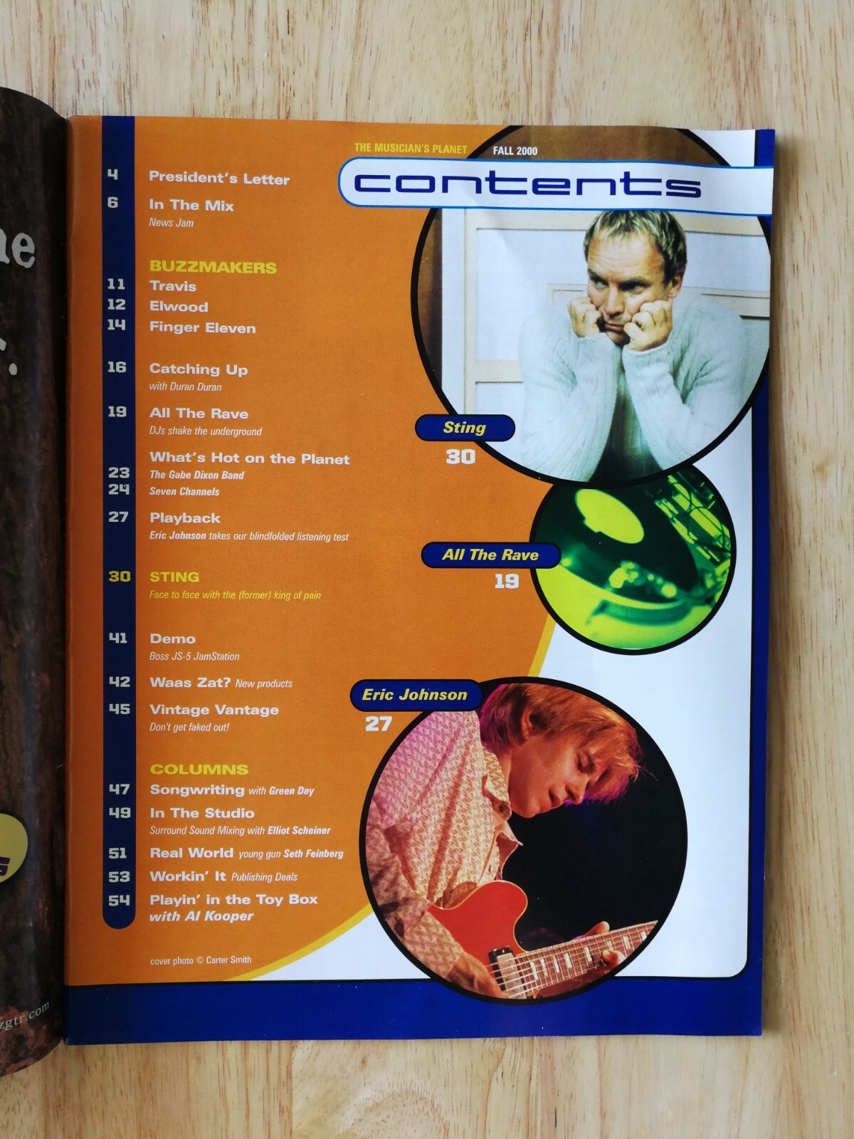 The Musician's Planet Magazine Fall 2000 - Sting - Green Day - Eric ...