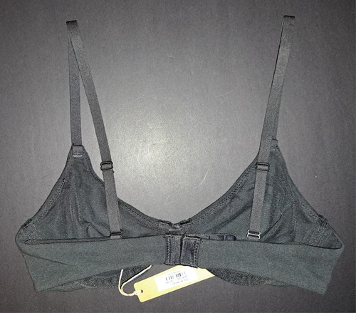 💕NWT SKIMS Cotton Jersey Unlined Underwire T-shirt Bra Black SOOT 30B ...
