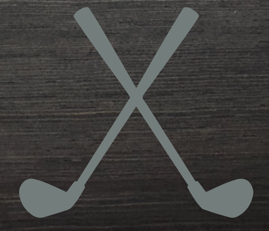 Golf Clubs Decal Sticker Crossed Ball Putter Driver Irons Tiger Balls ...